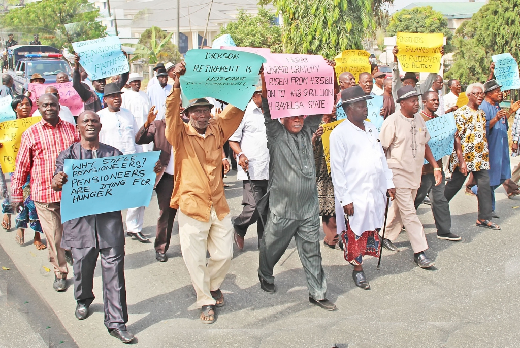 Bayelsa p ensioners protest non-payment of arrears | Premium Times Nigeria
