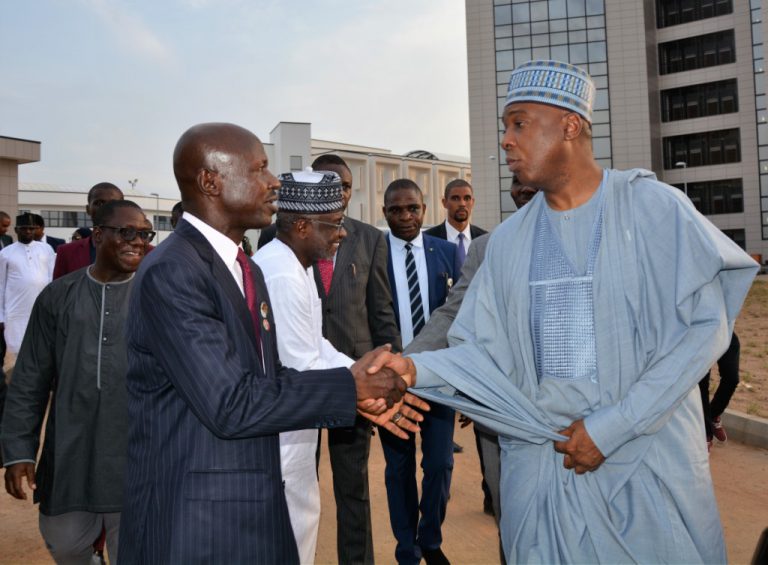 Saraki visits new EFCC headquarters, pledges support