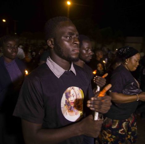 Photos: Candlelight procession of late actress Omoge Campus