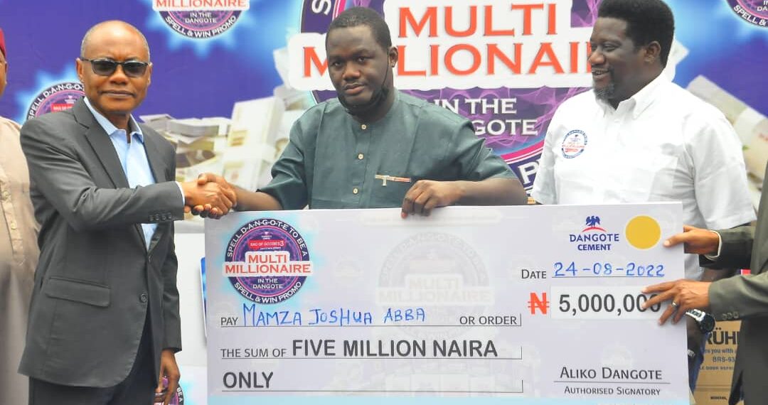Bachelor wins N5m in Dangote Cement promo