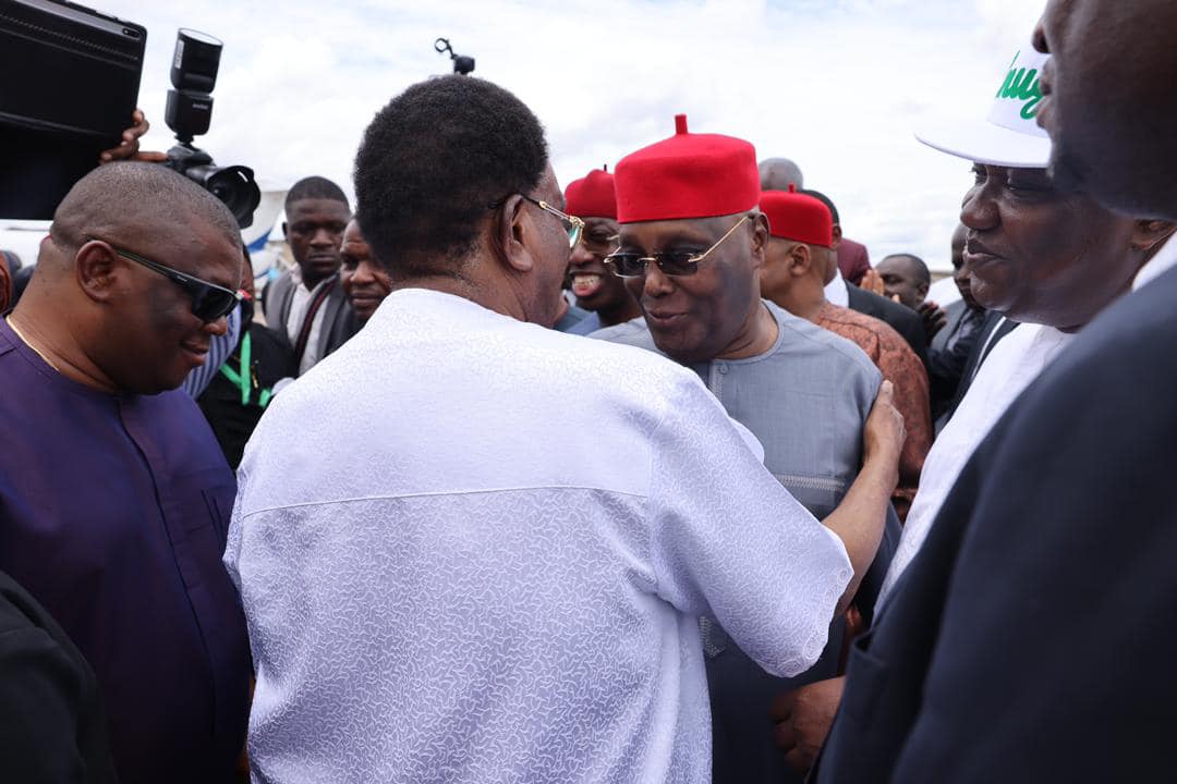 Atiku arrives in Enugu for PDP South-east meeting