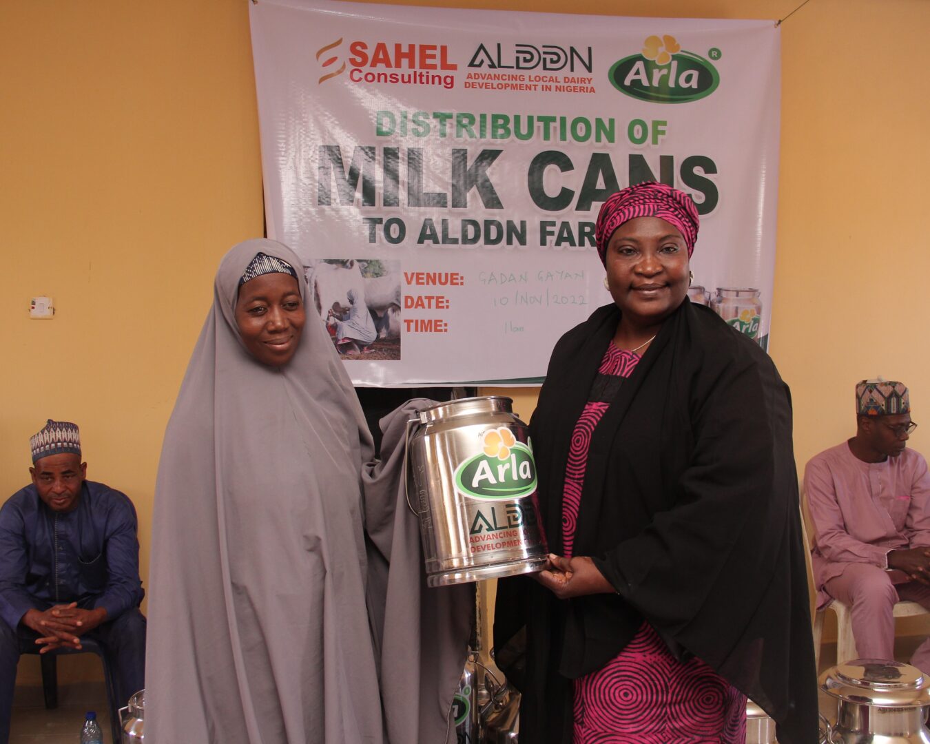 Local dairy farmers excited, as Arla Foods distributes milk cans to ...