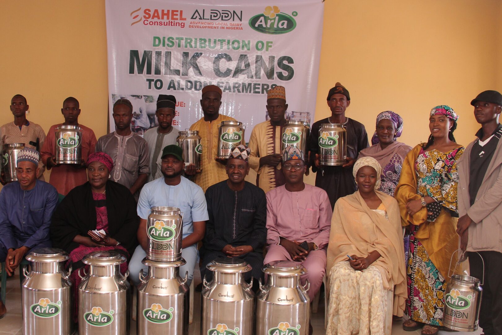 Local dairy farmers excited, as Arla Foods distributes milk cans to ...