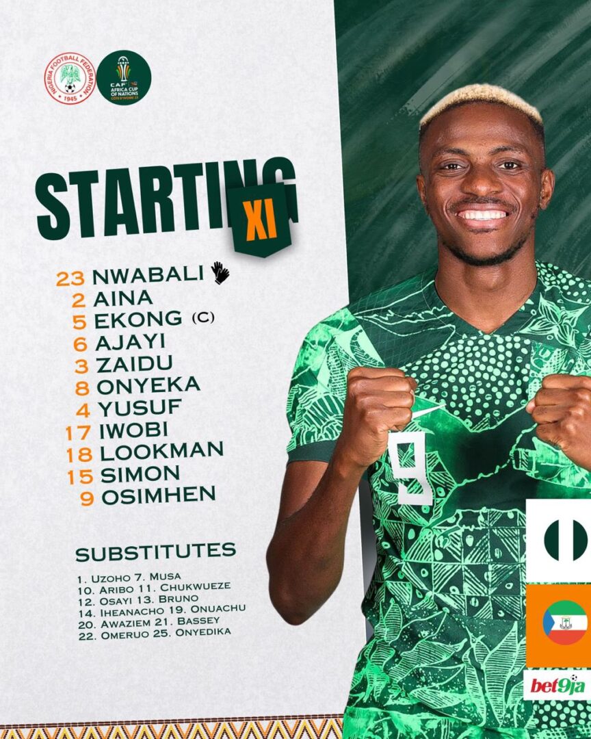 AFCON: Nwabili, Yusuf to make debut against Equatorial Guinea | Premium ...